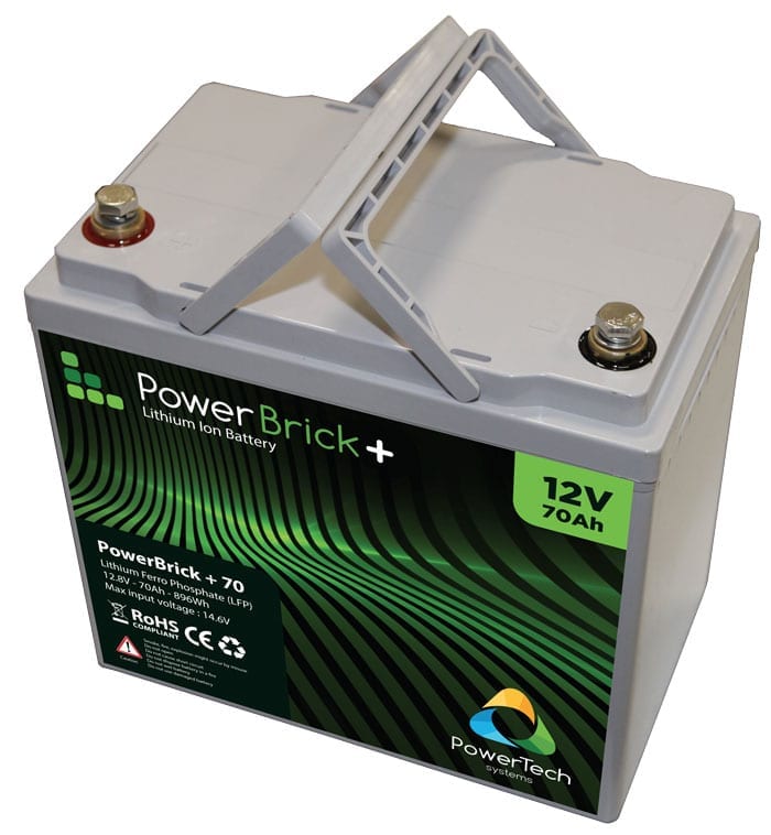 70Ah – 12V Lithium-Ion Battery Pack – 900Wh – PowerBrick+ – PowerTech Systems