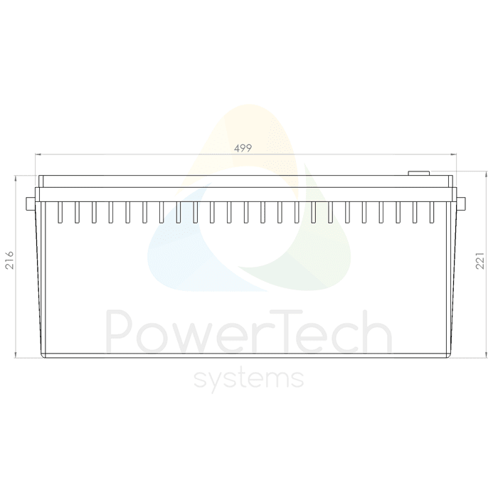 Lithium-Ion Battery 12V - 250Ah - 3.2kWh - PowerBrick+ LifePO4 battery