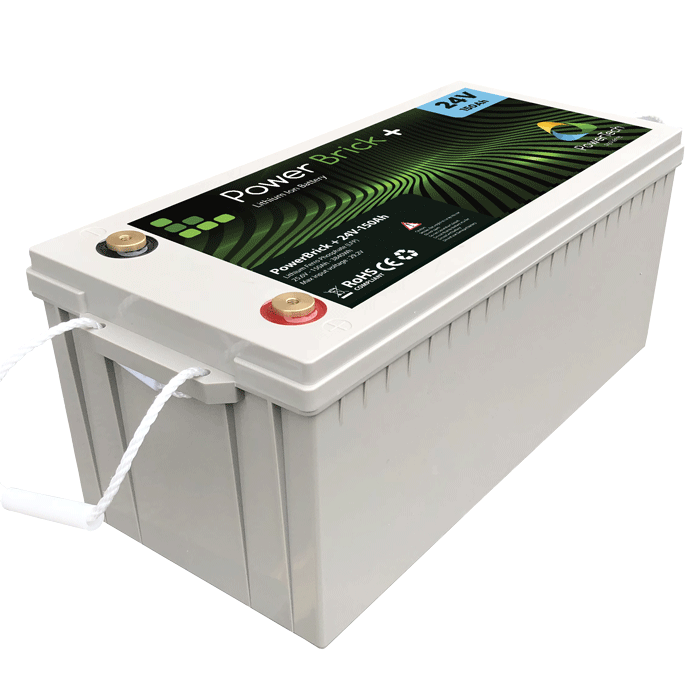 Lithium-Ion Battery 24V - 150Ah - 3.84kWh - PowerBrick+ - PowerTech Systems