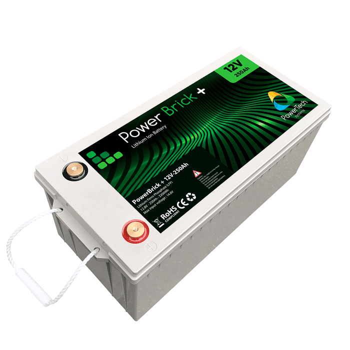 Lithium-Ion Battery 12V - 250Ah - 3.2kWh - PowerBrick